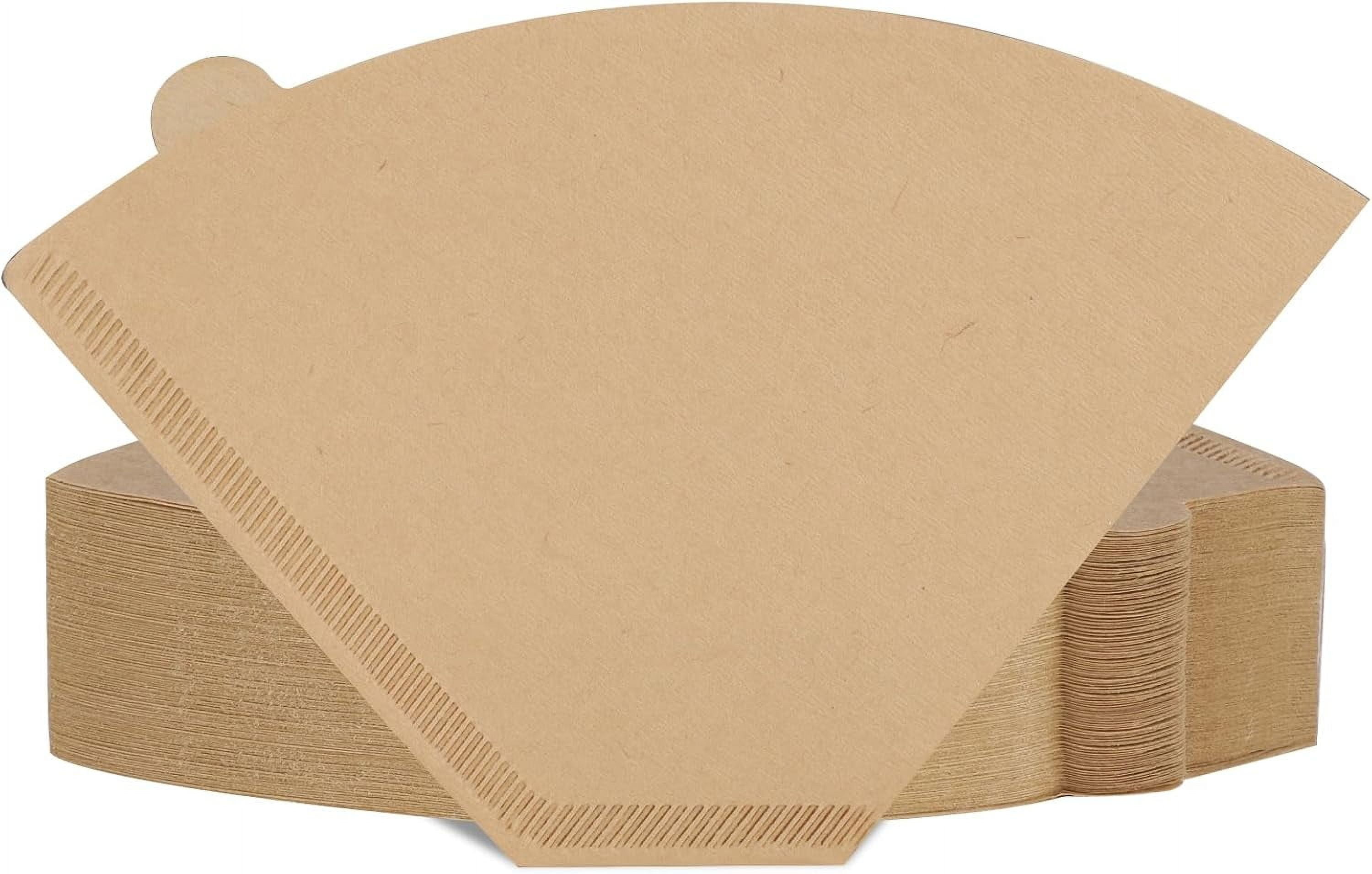 Cone Coffee Filters Disposable Paper Unbleached Natural Compatible with ...