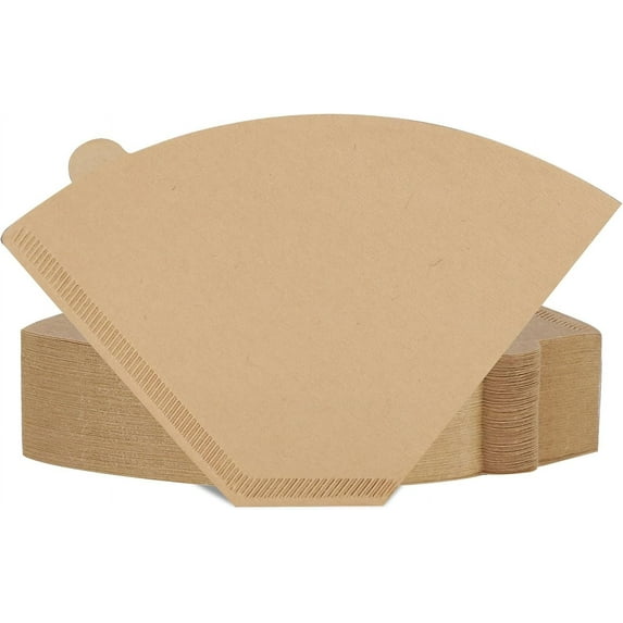 Cone Coffee Filters Disposable Paper Unbleached Natural Compatible with ...