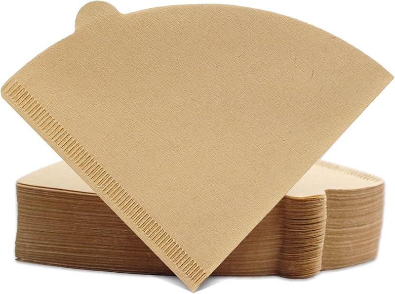 Cone Coffee Filters Size 02, 100 Count 1-4 Cups Unbleached V02 ...