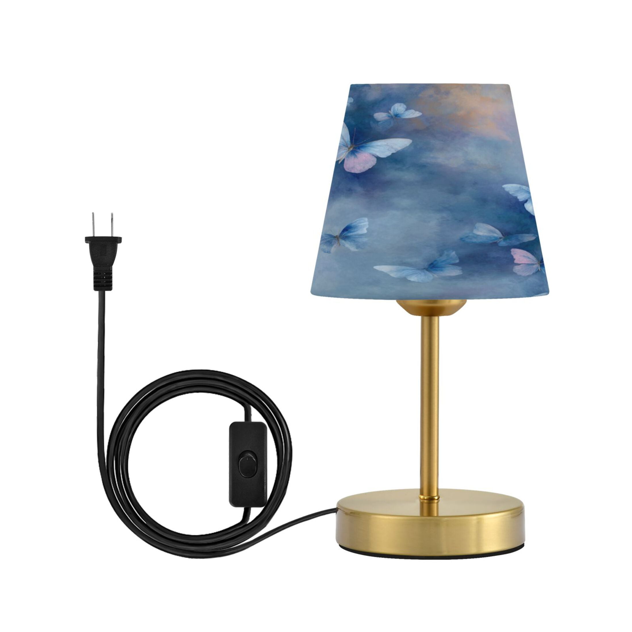 Cone Desk Lamp Antique Bronze Base & Linen Shade Bedside Table Lamp for ...
