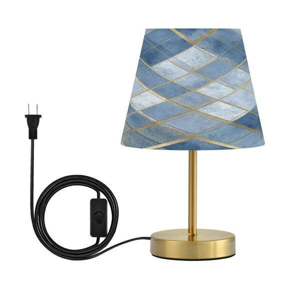 Cone Desk Lamp Antique Bronze Base & Linen Shade Bedside Table Lamp for ...