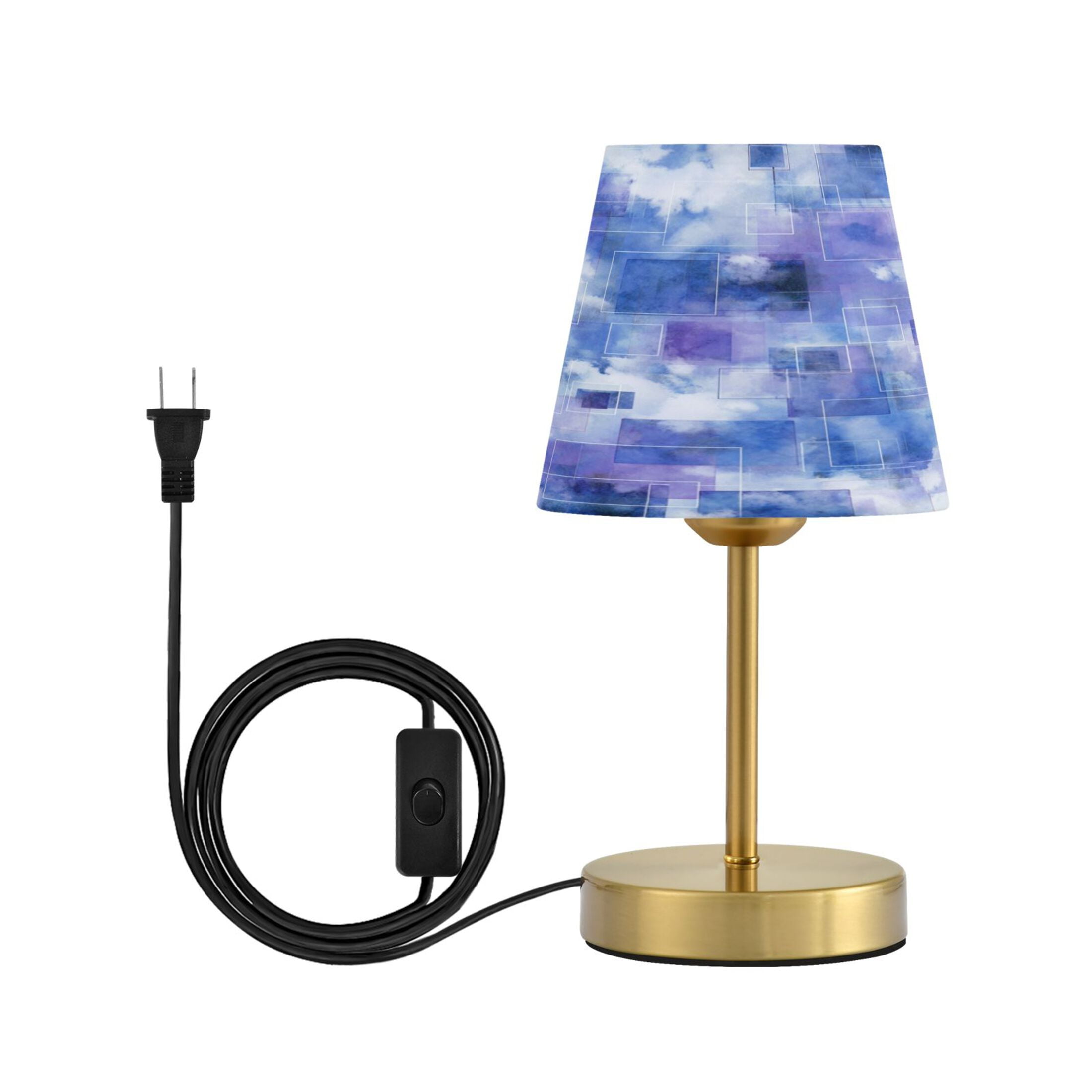 Cone Desk Lamp Antique Bronze Base & Linen Shade Bedside Table Lamp for ...