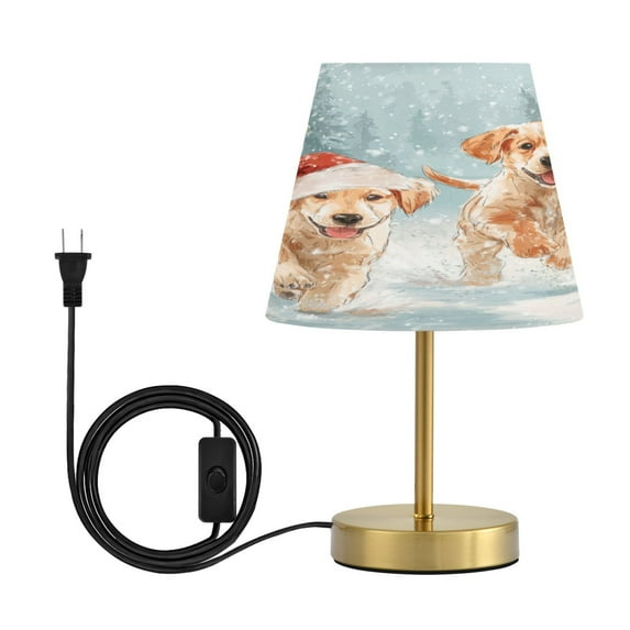 Cone Desk Lamp Antique Bronze Base & Linen Shade Bedside Table Lamp for ...