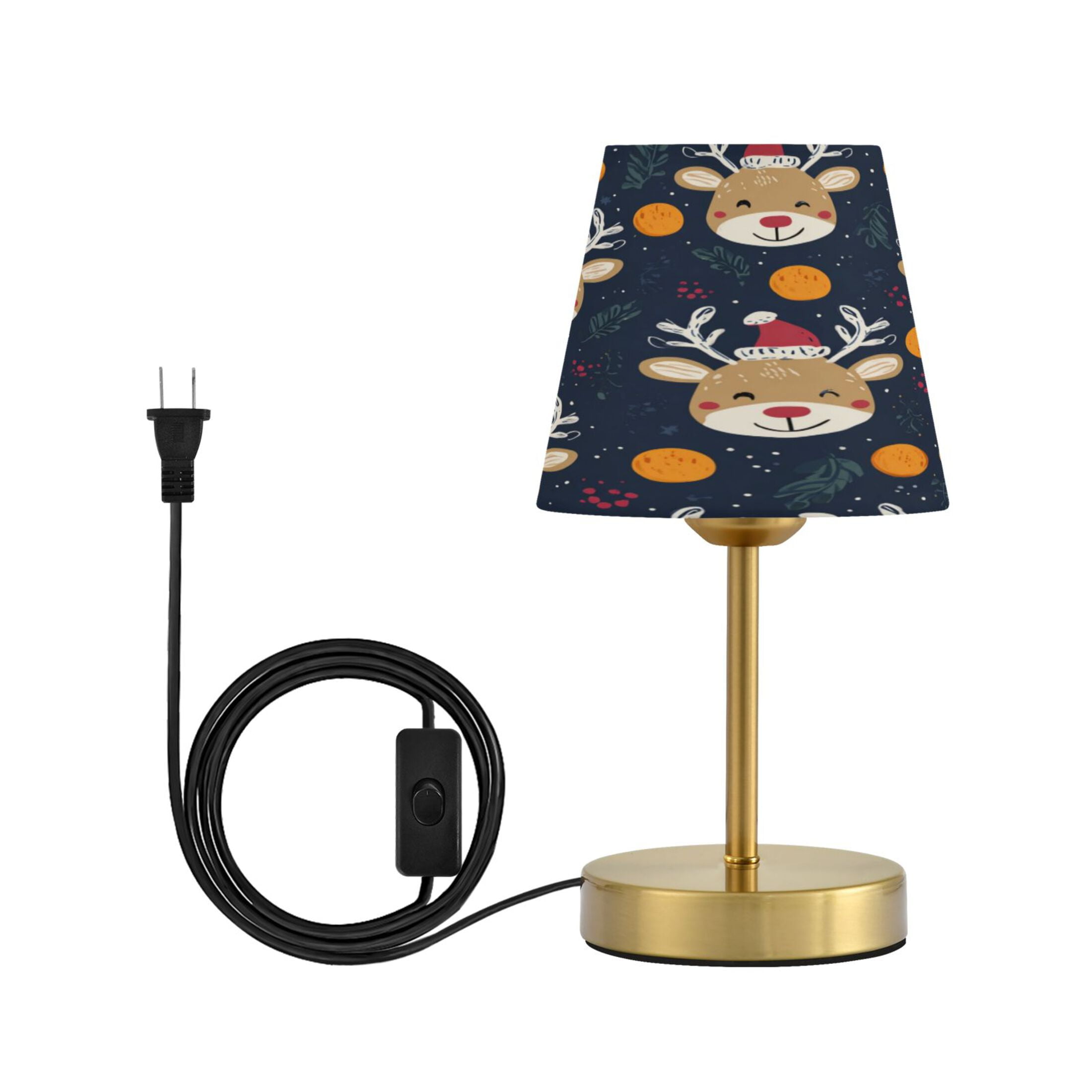 Cone Desk Lamp Antique Bronze Base & Linen Shade Bedside Table Lamp for ...
