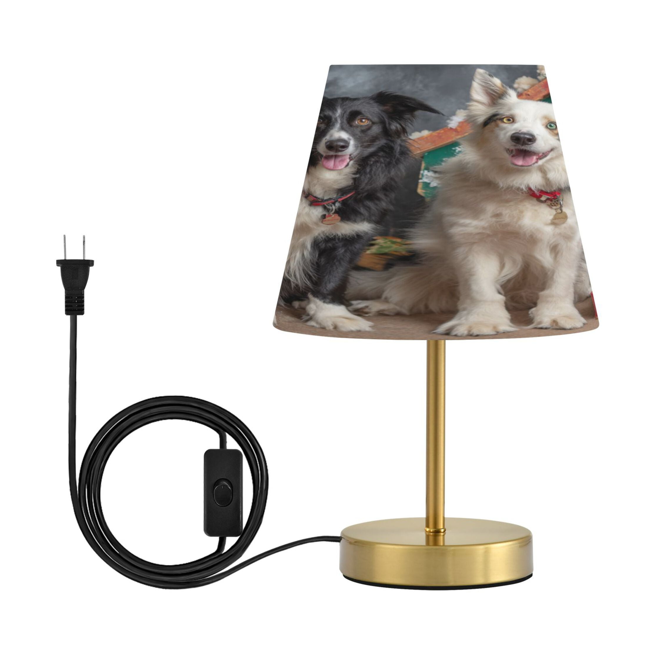 Cone Desk Lamp Antique Bronze Base & Linen Shade Bedside Table Lamp for ...