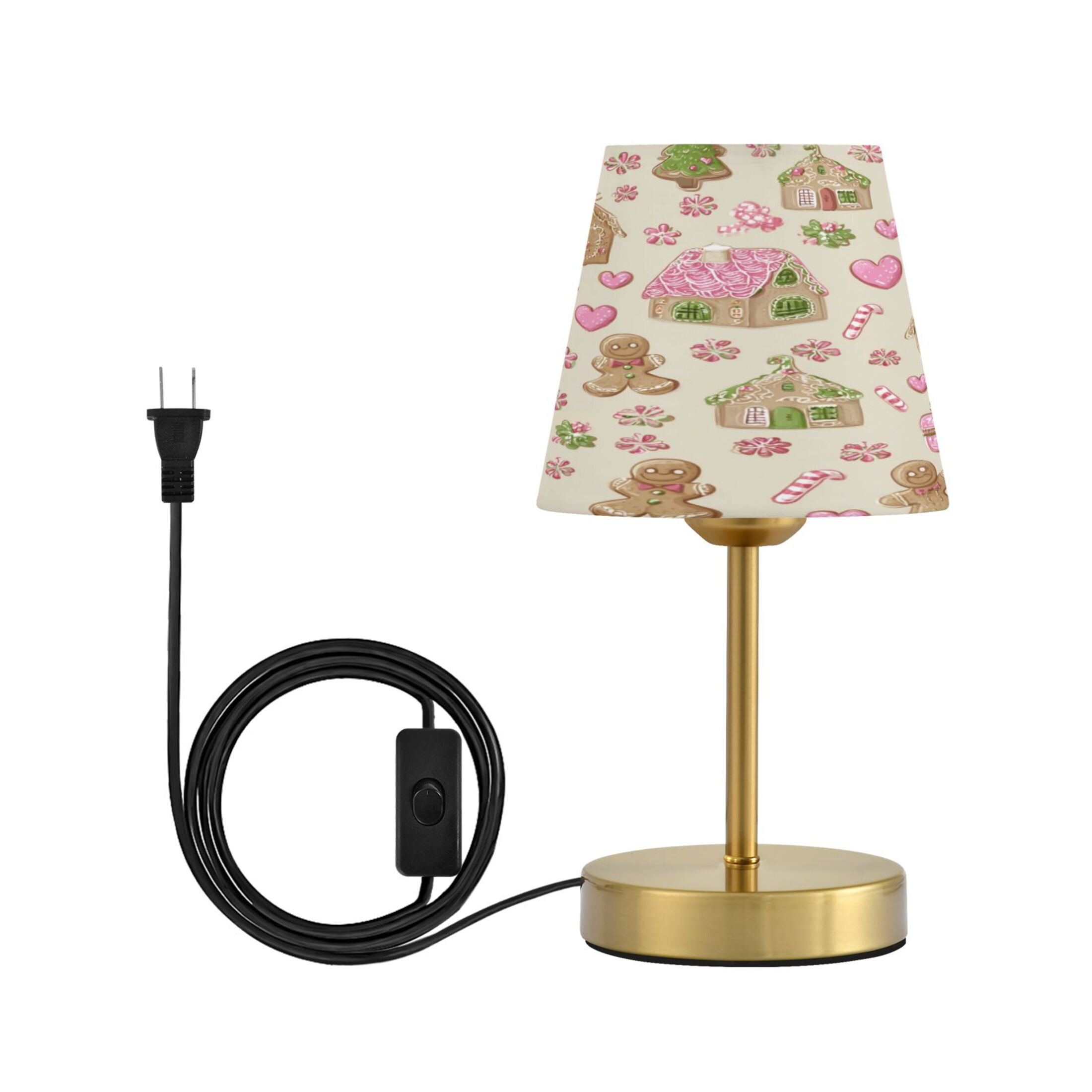 Cone Desk Lamp Antique Bronze Base & Linen Shade Bedside Table Lamp for ...