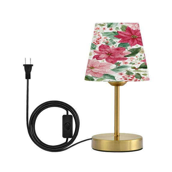 Cone Desk Lamp Antique Bronze Base & Linen Shade Bedside Table Lamp for ...