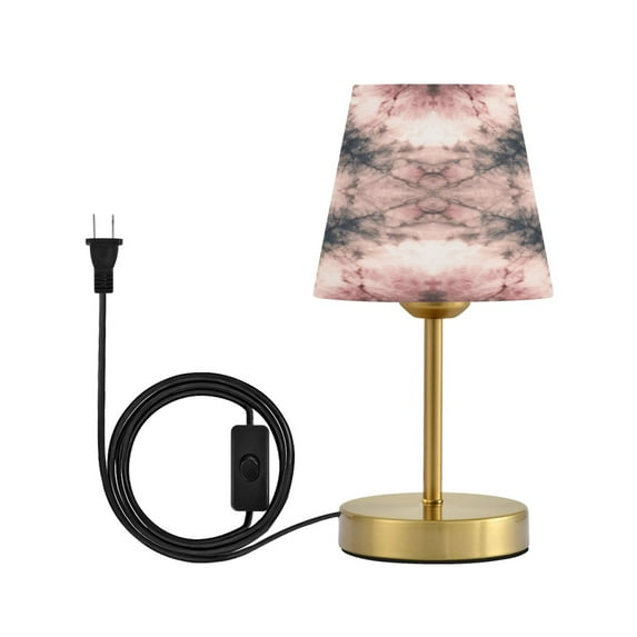 Cone Desk Lamp Antique Bronze Base & Linen Shade Bedside Table Lamp for ...