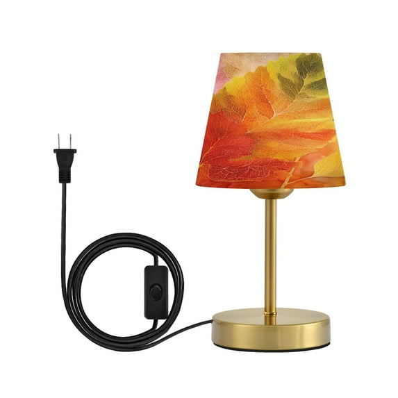 Cone Desk Lamp Antique Bronze Base & Linen Shade Bedside Table Lamp for ...