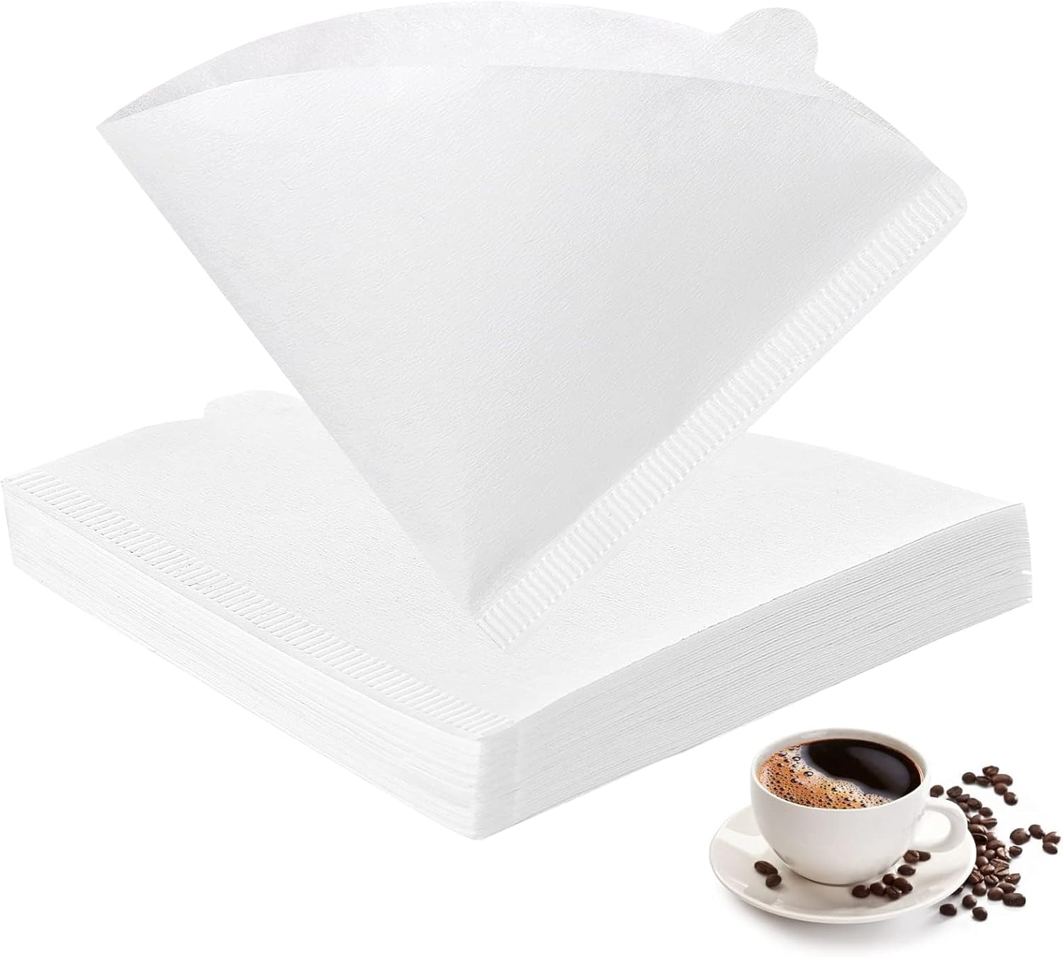 Cone Filter Paper Size#2,100 Counts Natural Disposable Coffee Filters ...
