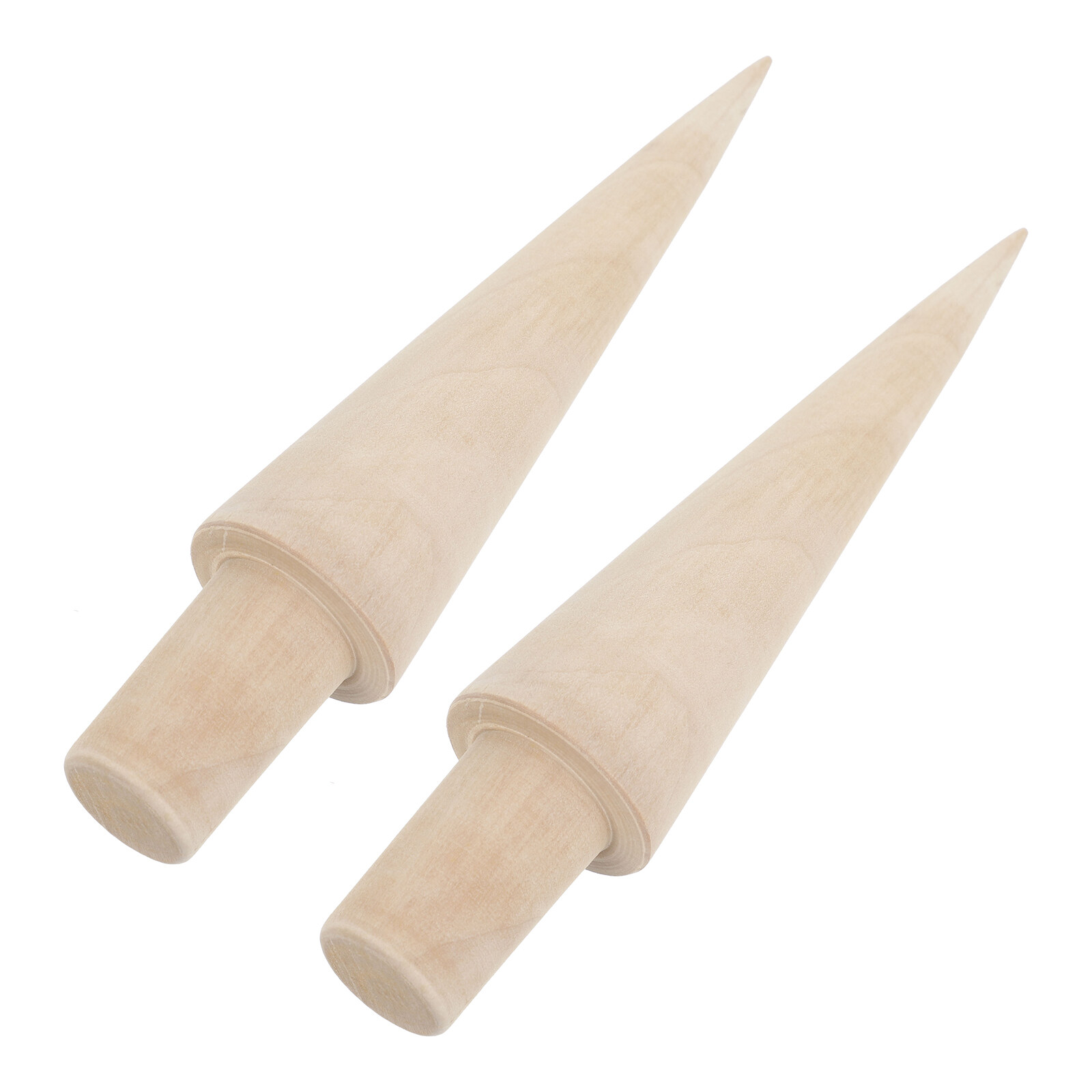 Cone Mold 2 Pcs Wooden Ice-cream Rolling Homemade Maker Norwegian ...