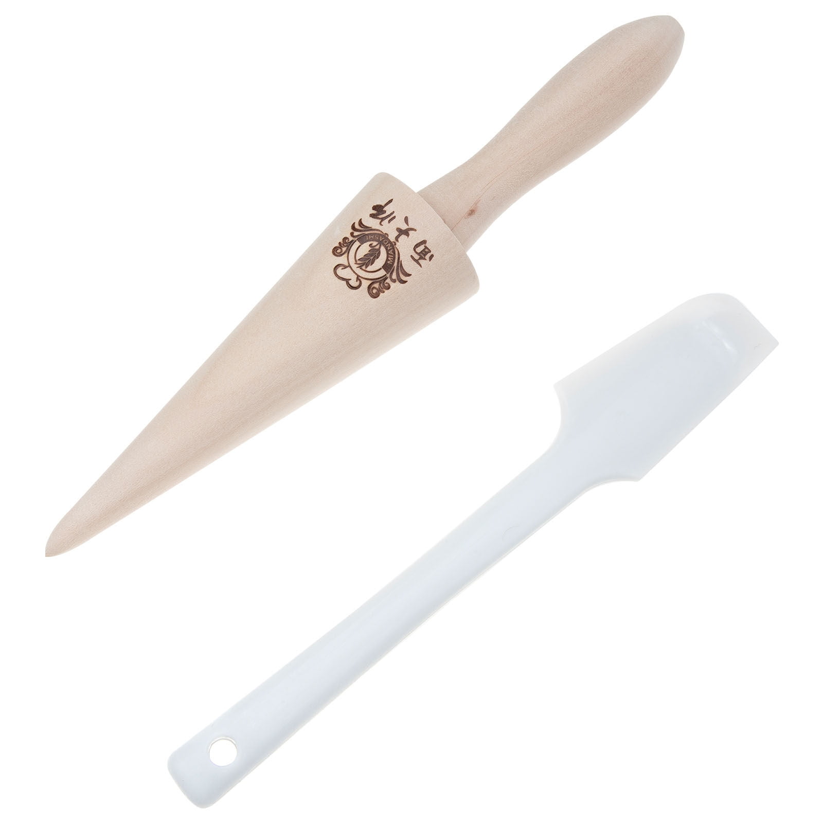 Cone Mold Bread Scraper Caster Ice Cream Pizza Roller Child Miss Khaki ...