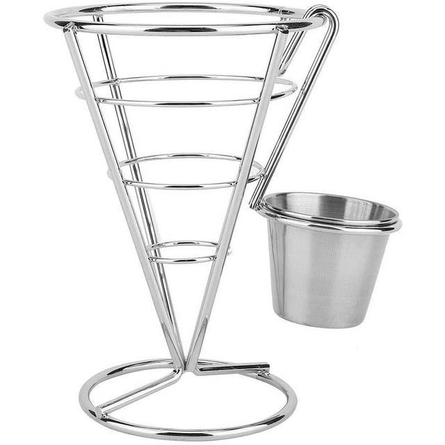 Cone Shape French Fries Rack, French Fries Display Rack Food Basket ...