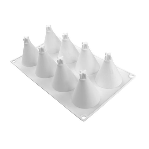 Cone Shape Silicone Molds Baking Tool Mousses Cake Decorating Molds for ...