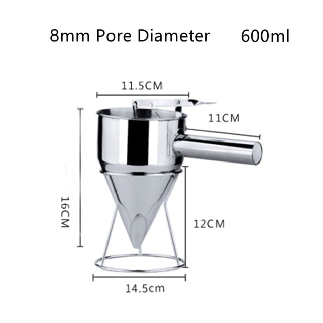 Cone Shaped Batter Separator Special Funnel Octopus Balls Stainless ...