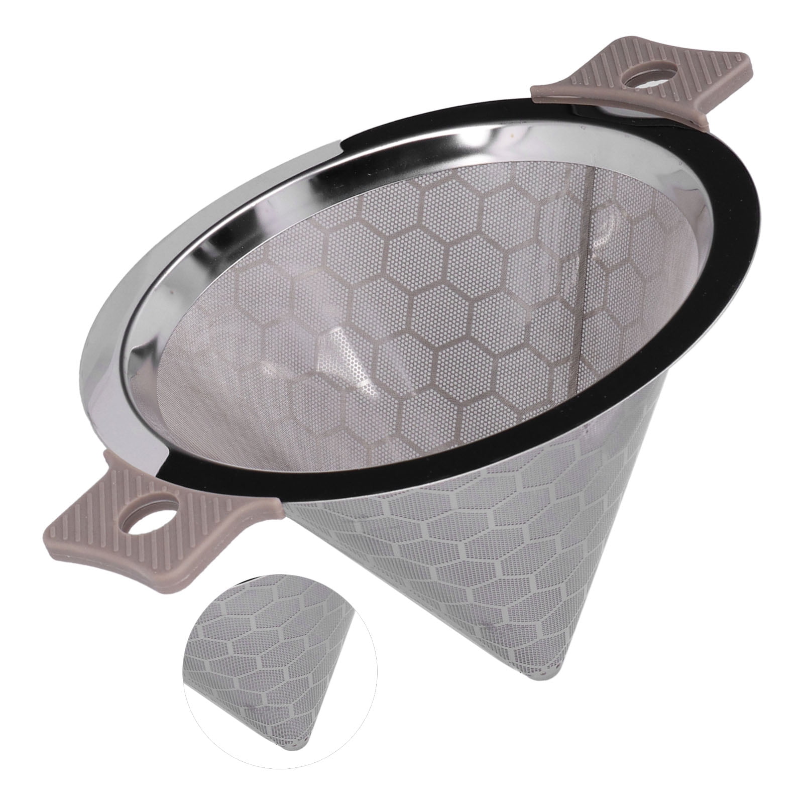 Cone Shaped Strainer Double Ear Stainless Steel Small Strainer for ...