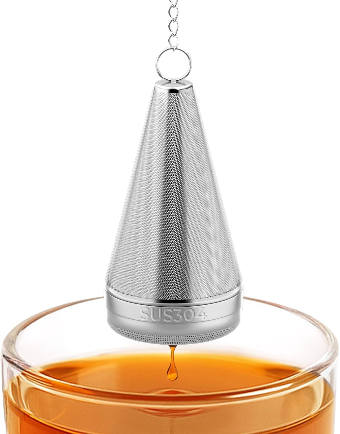 Cone Tea Infusers for Loose Leaf Tea, 304 Stainless Steel Tea Strainer ...
