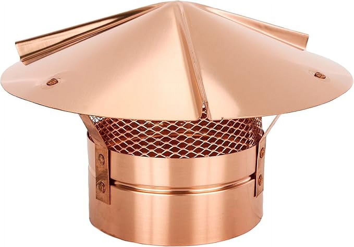 Cone Top Cap with Screen - Copper (4 inch) - Walmart.com