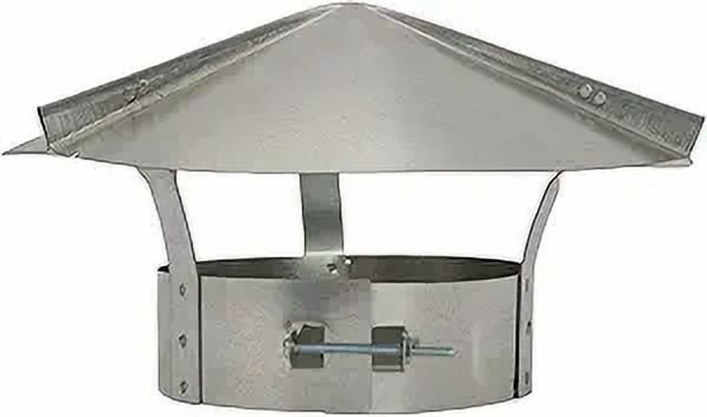 Cone Top Chimney Cap in Galvanized Steel (4 Inch), Silver - Walmart.com