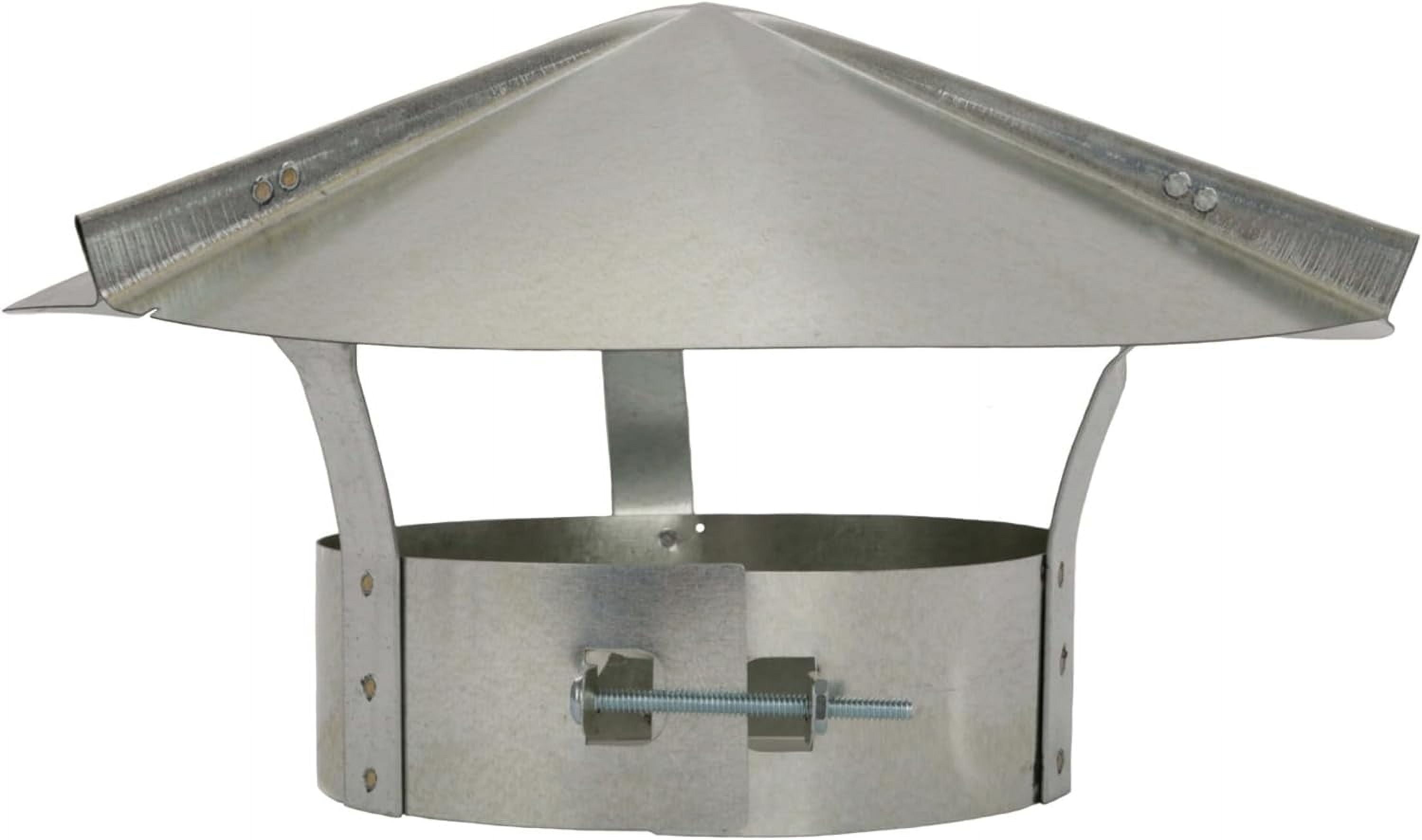Cone Top Chimney Cap in Galvanized Steel - Walmart.com