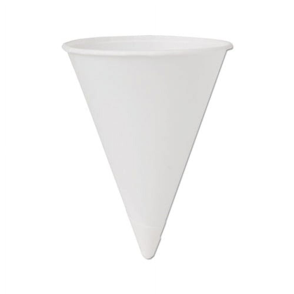 Solo Dry Wax Paper Cone Cups for Cold Drinks, 4oz Capacity, Pack of ...