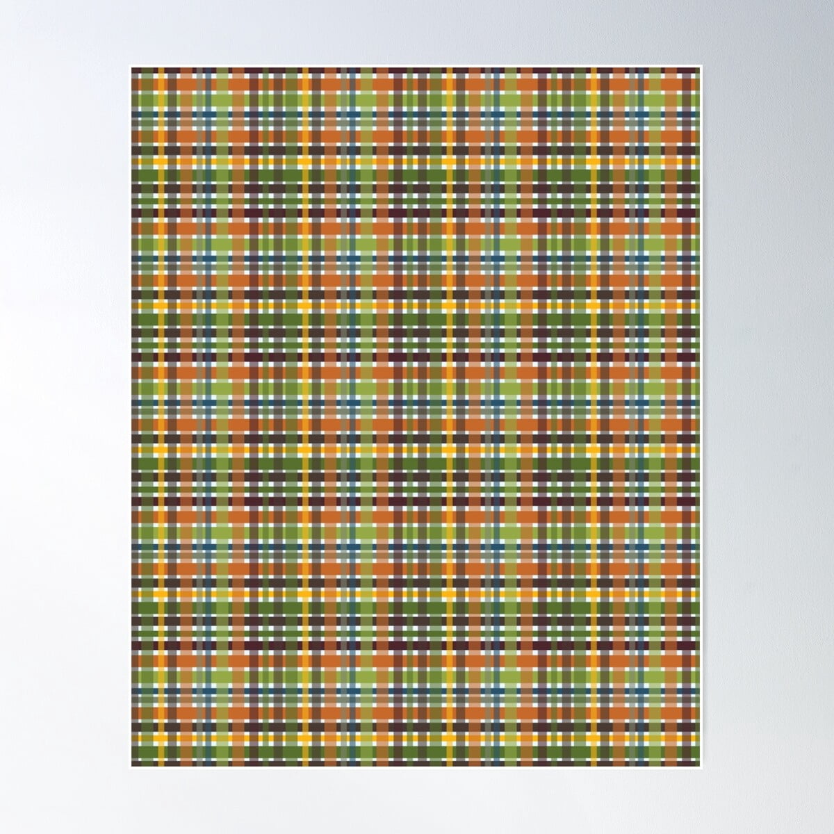 Coneflower Plaid 2 Poster Wall Art, Modern Wall Decor For Living Room ...