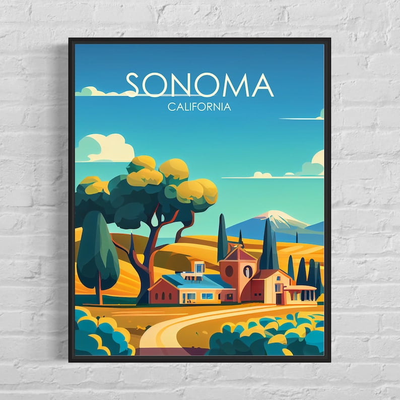 Conejos Peak CO Retro Poster – Minimal Mountain Wall Art - Walmart.com