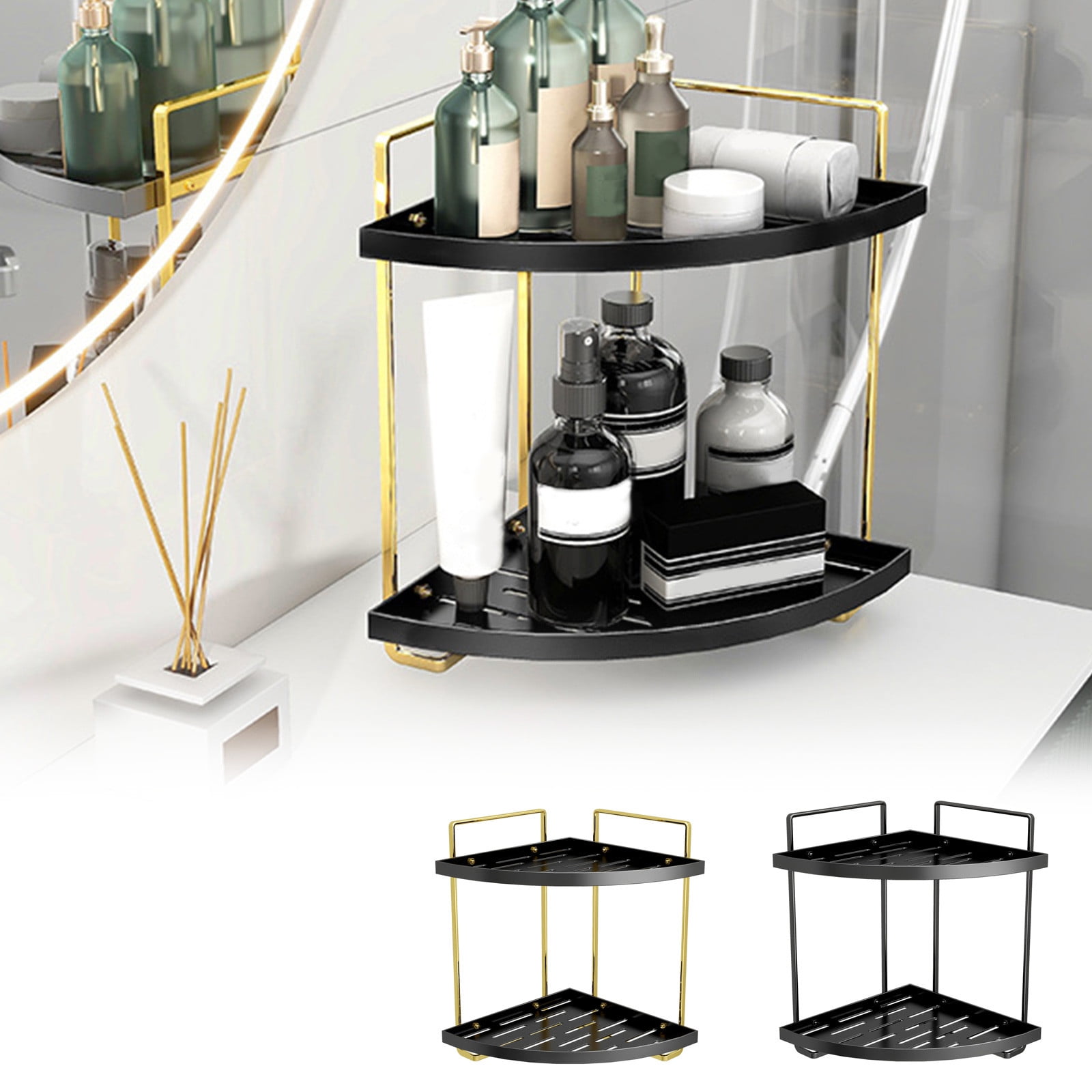 Coner Shelves,Corner Bathroom Organizer Countertop Tier Corner Shelf ...