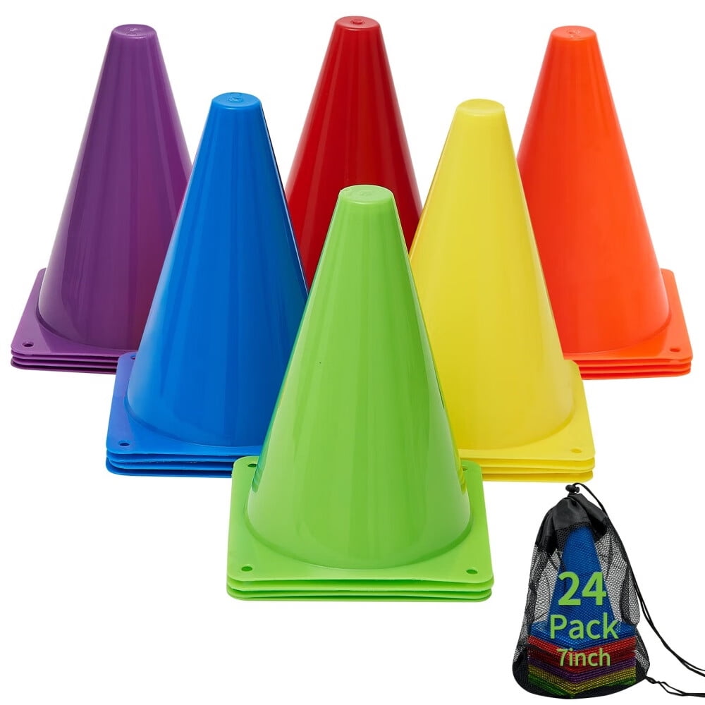 Cones Sports for Kids,Small Training Cones Set for Soccer Practice,24 ...
