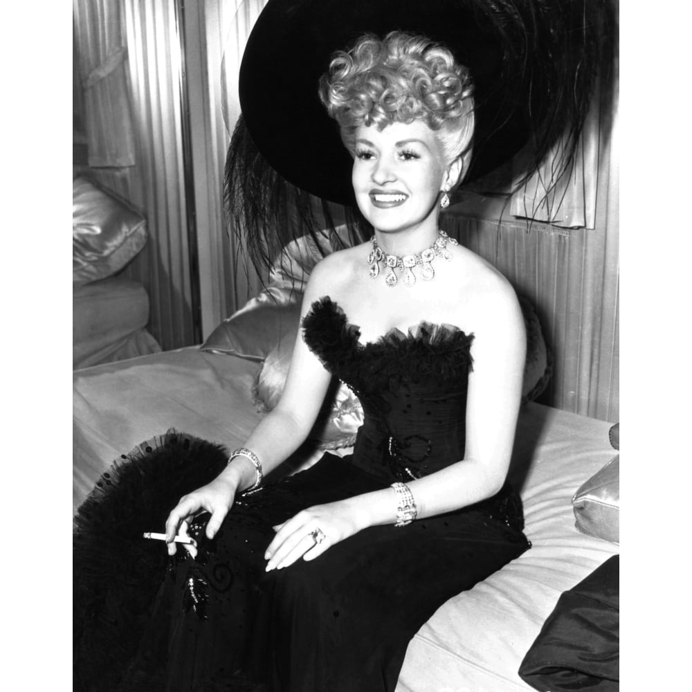 Coney Island Betty Grable Having A Smoke On-Set 1943 Tm And Copyright ...