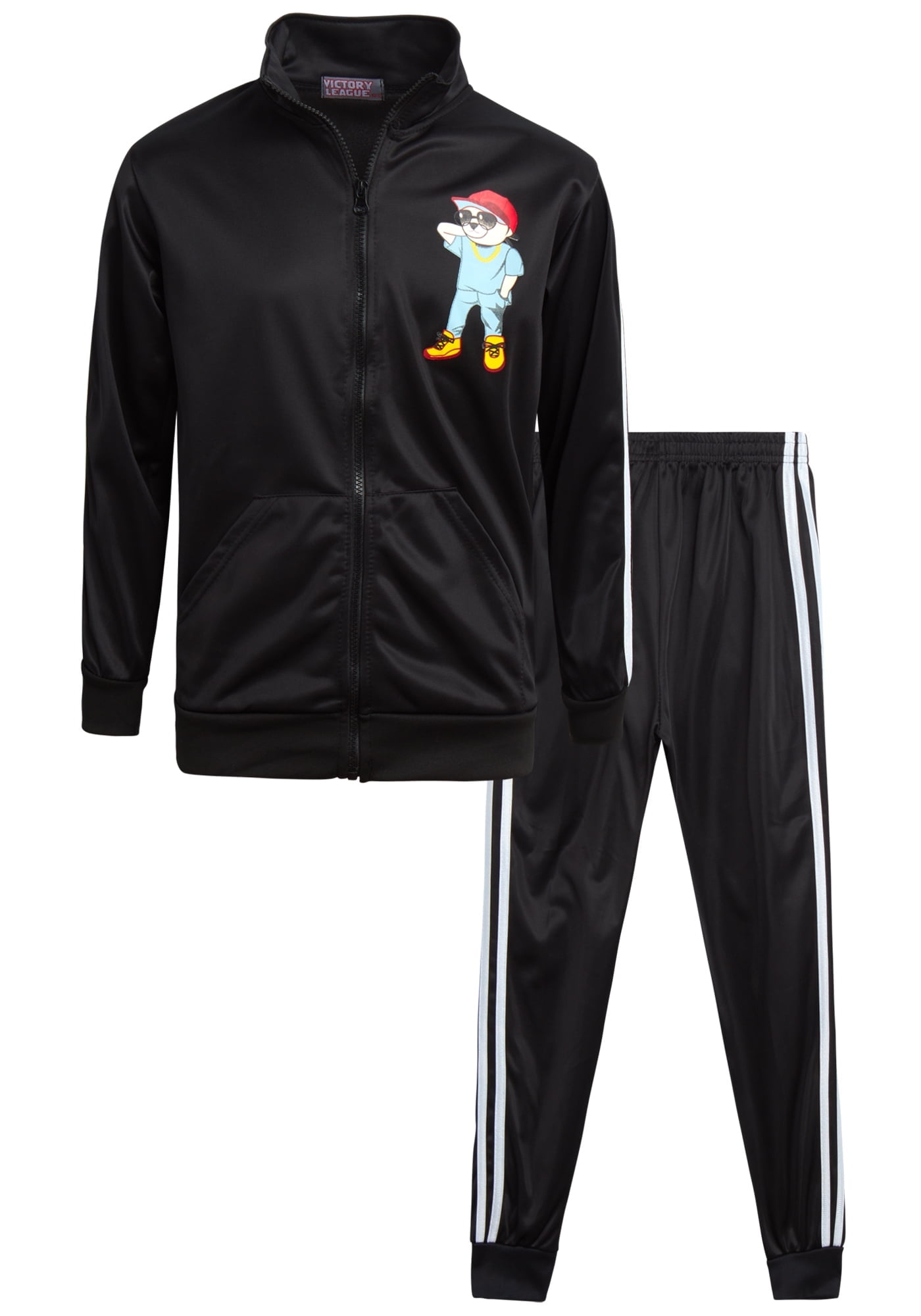 Coney Island Boys' Tracksuit Set - 2 Piece Tricot Jacket and Joggers ...