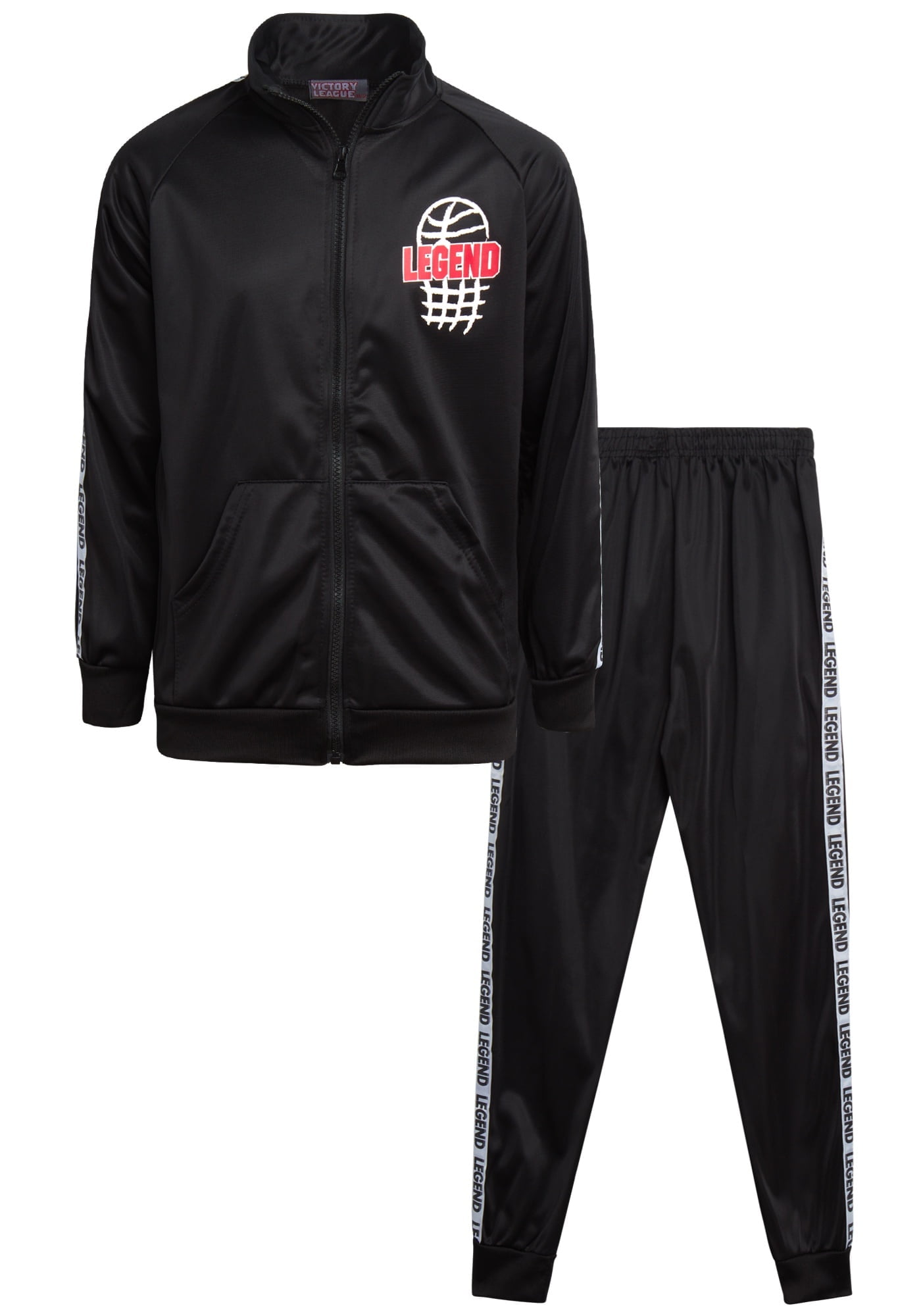 Coney Island Boys' Tracksuit Set - 2 Piece Tricot Jacket and Joggers ...