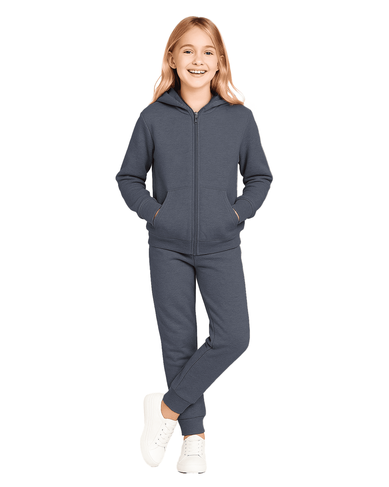 Coney Island Girls Sweatsuit Cozy Soft Fleece Zip Up Hoodie and Jogger ...