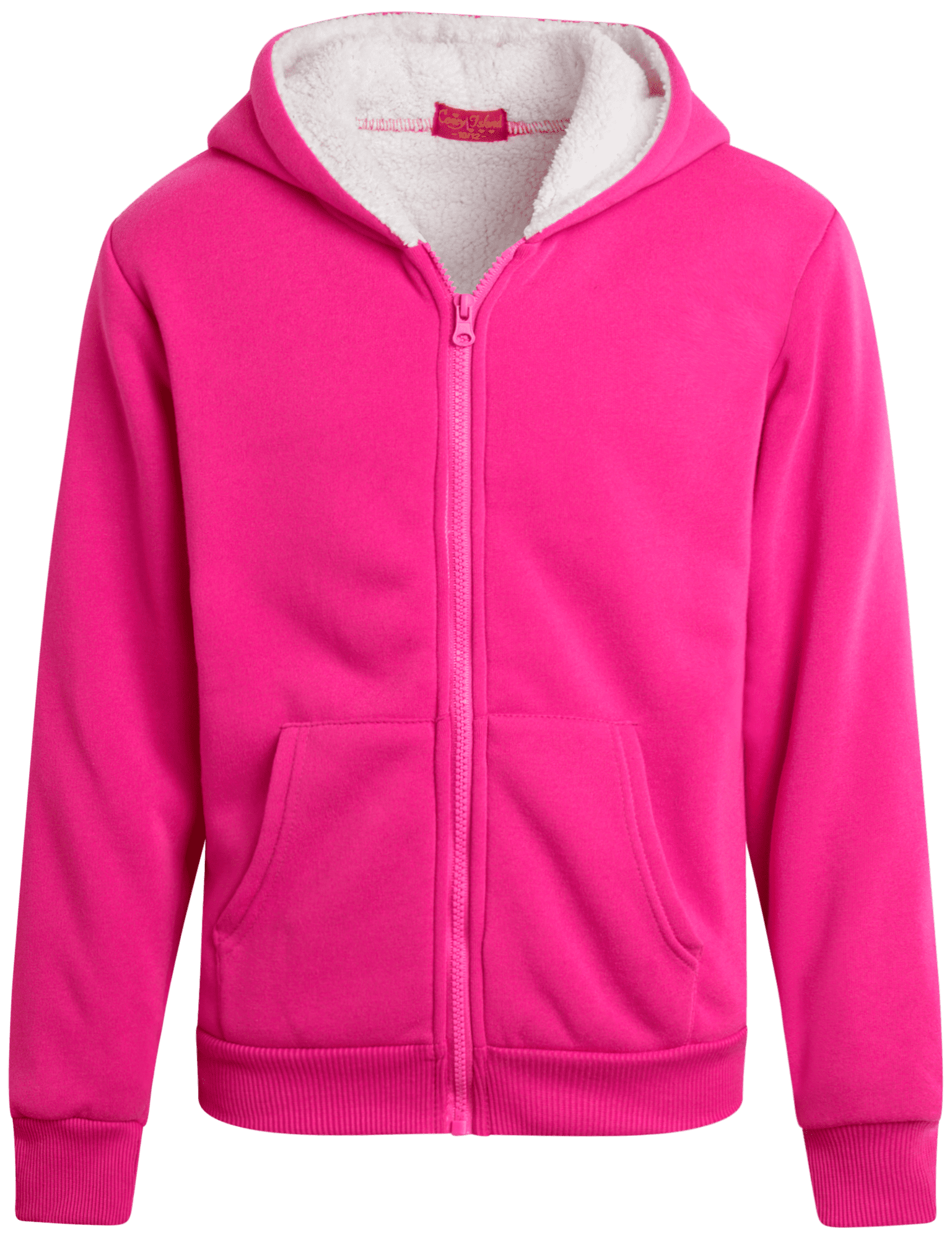 Coney Island Girls' Zip Up Hoodie, Sherpa Lined Fleece Sweatshirt with ...