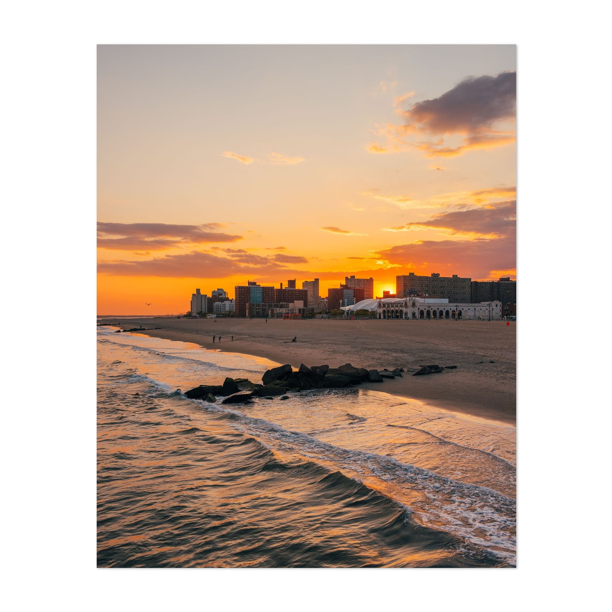 Coney Island Sunset 01 - Brooklyn New York Photography Beach Sunset ...