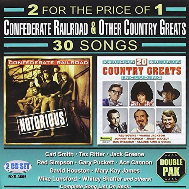 Confederate Railroad - 30 Songs - Music & Performance - CD - Walmart.com