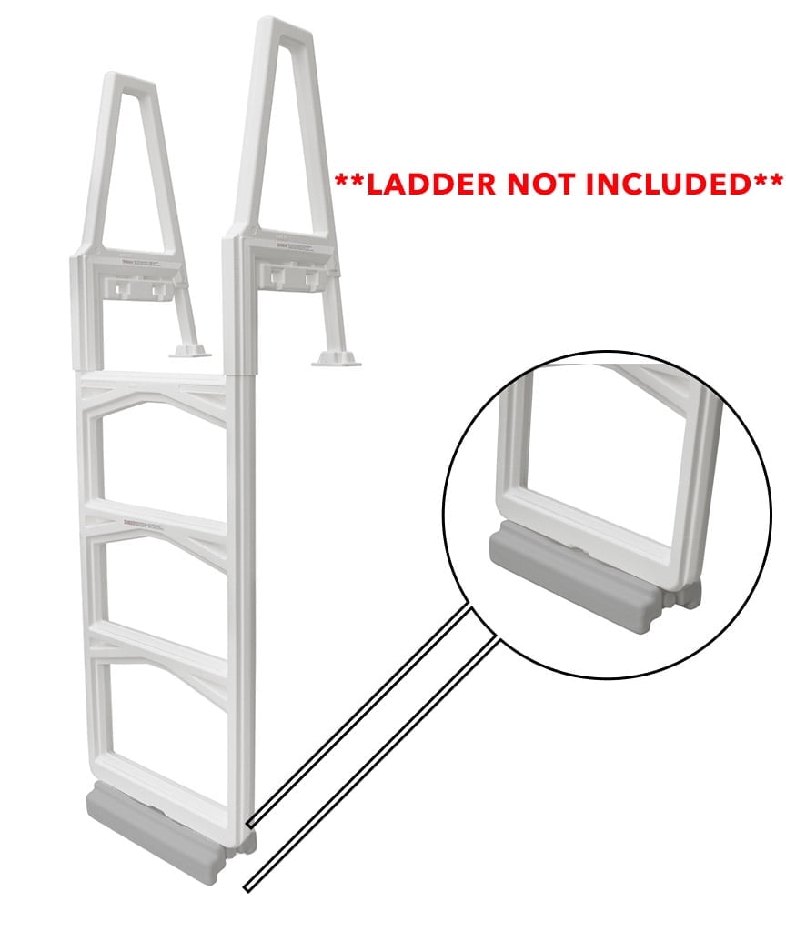 Confer Plastics Above Ground Pool Ladder Riser, 3-Inch, Warm Gray - For ...