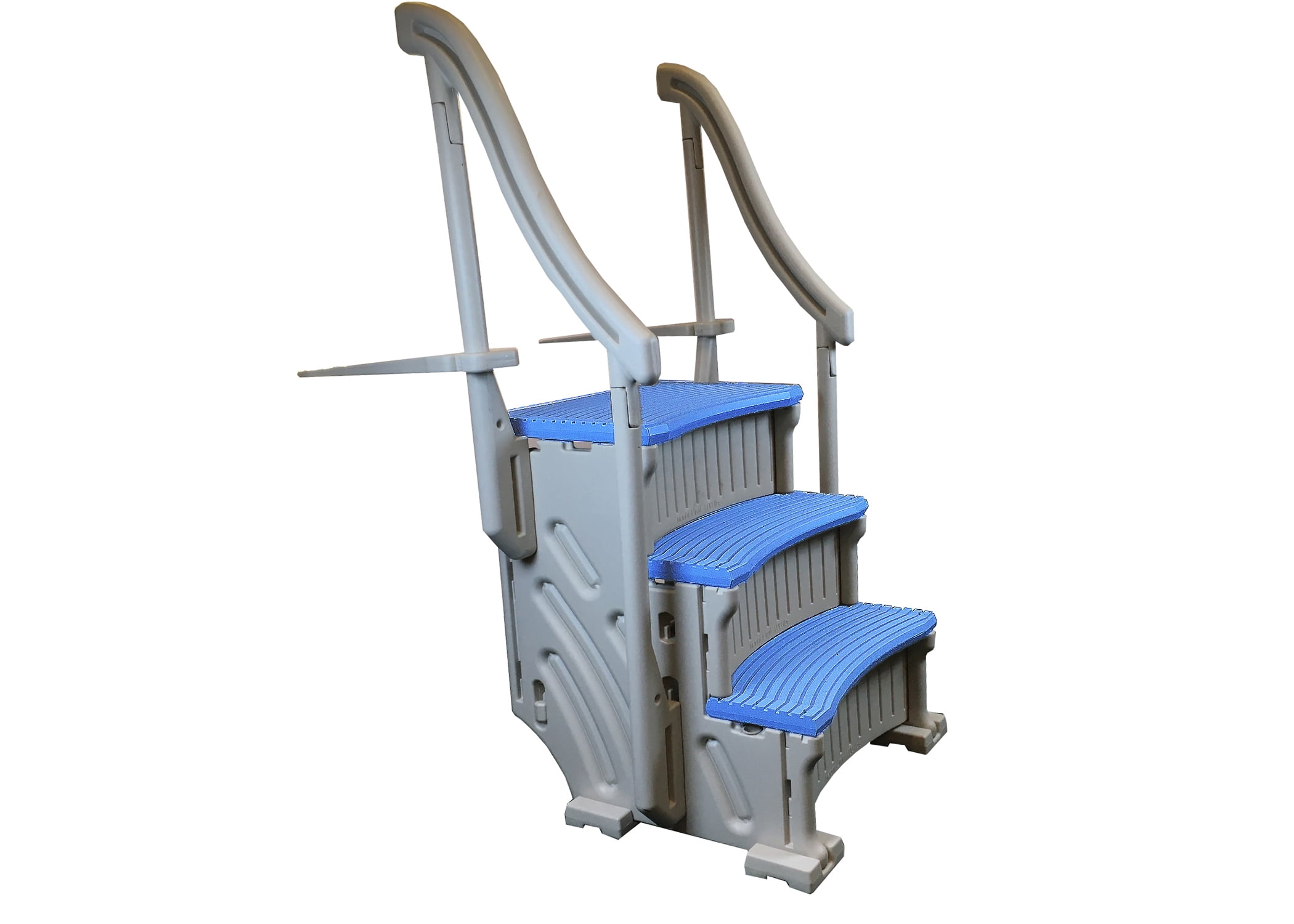 Confer Curve Inground Swimming Pool Steps with Blue Treads - Walmart.com