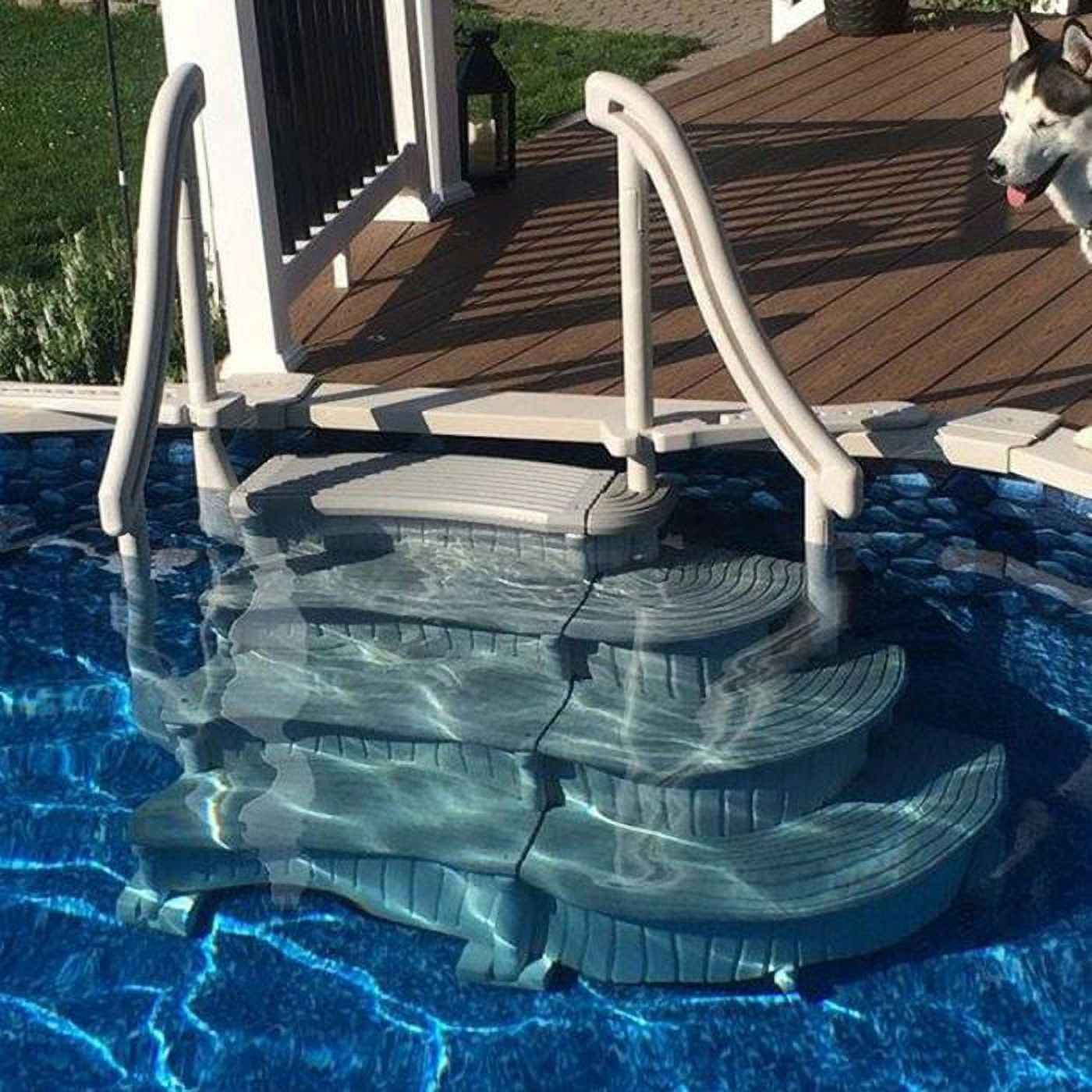 "Confer Curve Above Ground Pool Step System, Wedding Cake Design, 48-54 ...