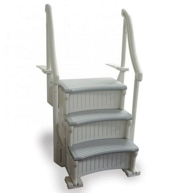 Confer Curve Step System for In-Ground Pools - Adjustable, Heavy-Duty ...