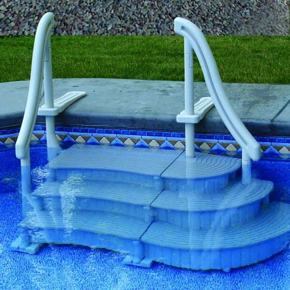 "Confer Curve Step System, Durable In-Ground Pool Steps, Adjustable ...