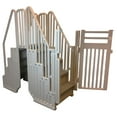 Confer Plastic Entry System with Steps and Deck for Above Ground Pools ...