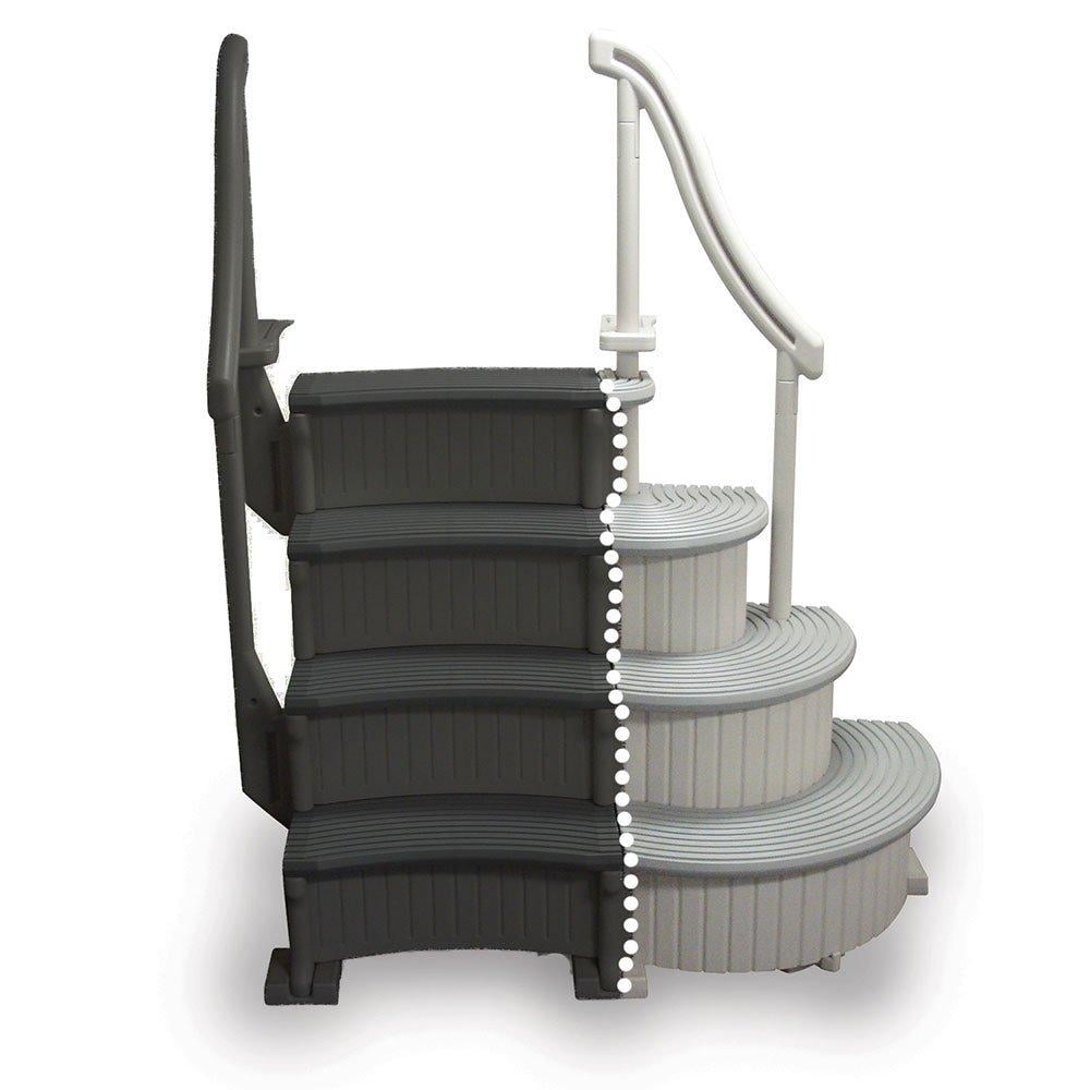 Confer Plastics Curve Corner Add-On for Wide Pool Stairs CCX-AG/IG Base ...