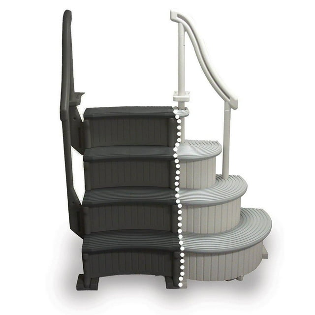 Confer Plastics Curve Corner Add-On for Wide Pool Stairs CCX-AG/IG Base ...