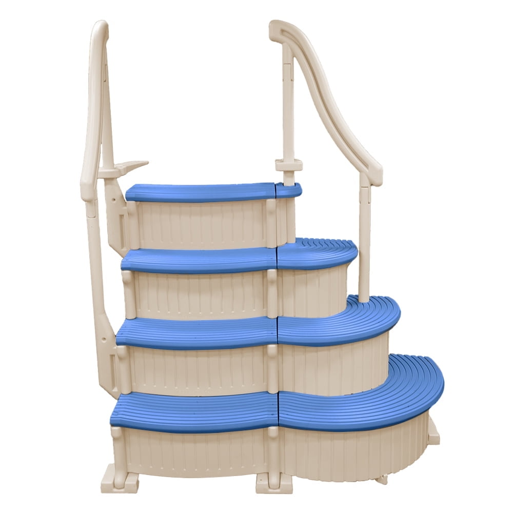 Confer Plastics Above Ground Pool Step System, Curve Complete, 400 lbs ...