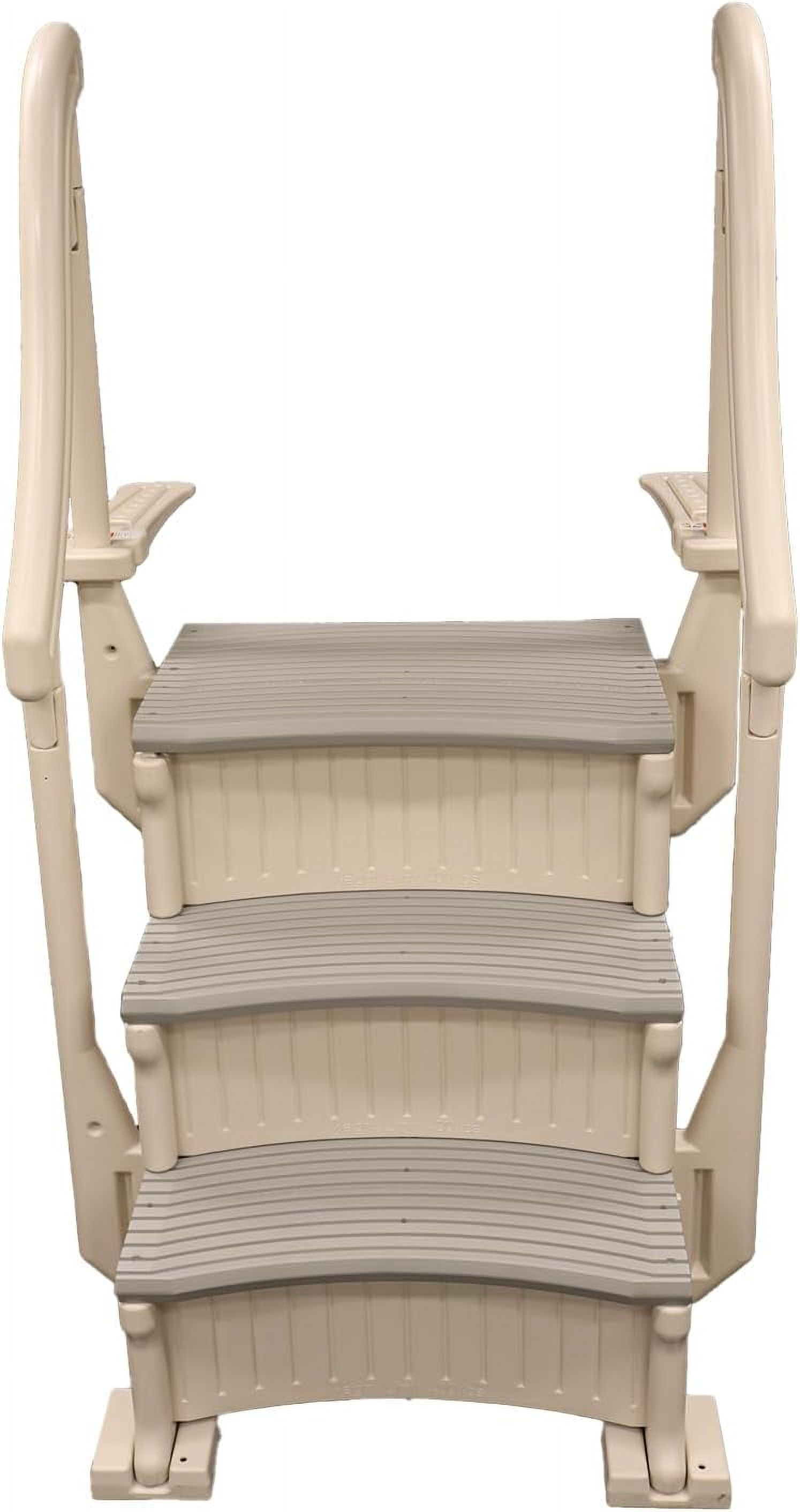 Confer Plastics Curve in-Pool Inground Pool Step 3 Tread Stair Entry ...