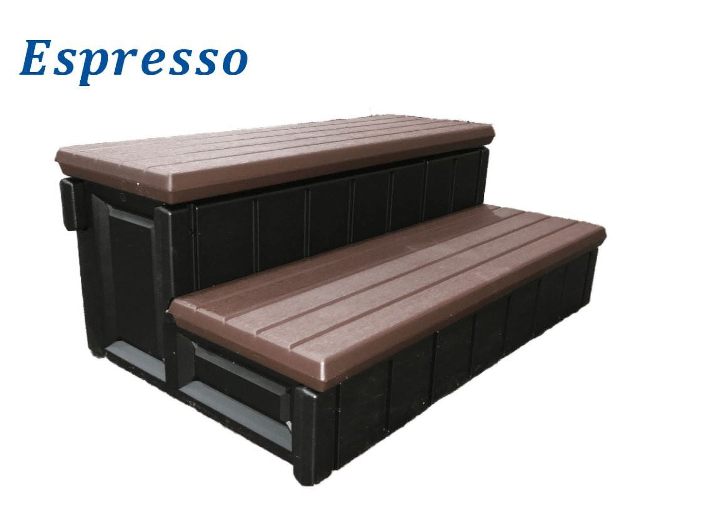 Confer Plastics LASS36-E 36" Deluxe Spa and Hot Tub Step, Espresso - Walmart.com