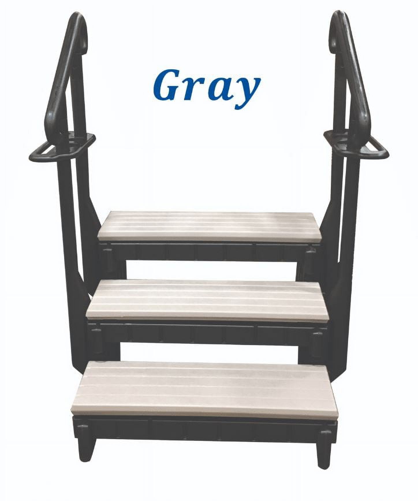 Confer Plastics Hot Tub Stairs - Signature 3 Tread Spa Steps - Walmart.com