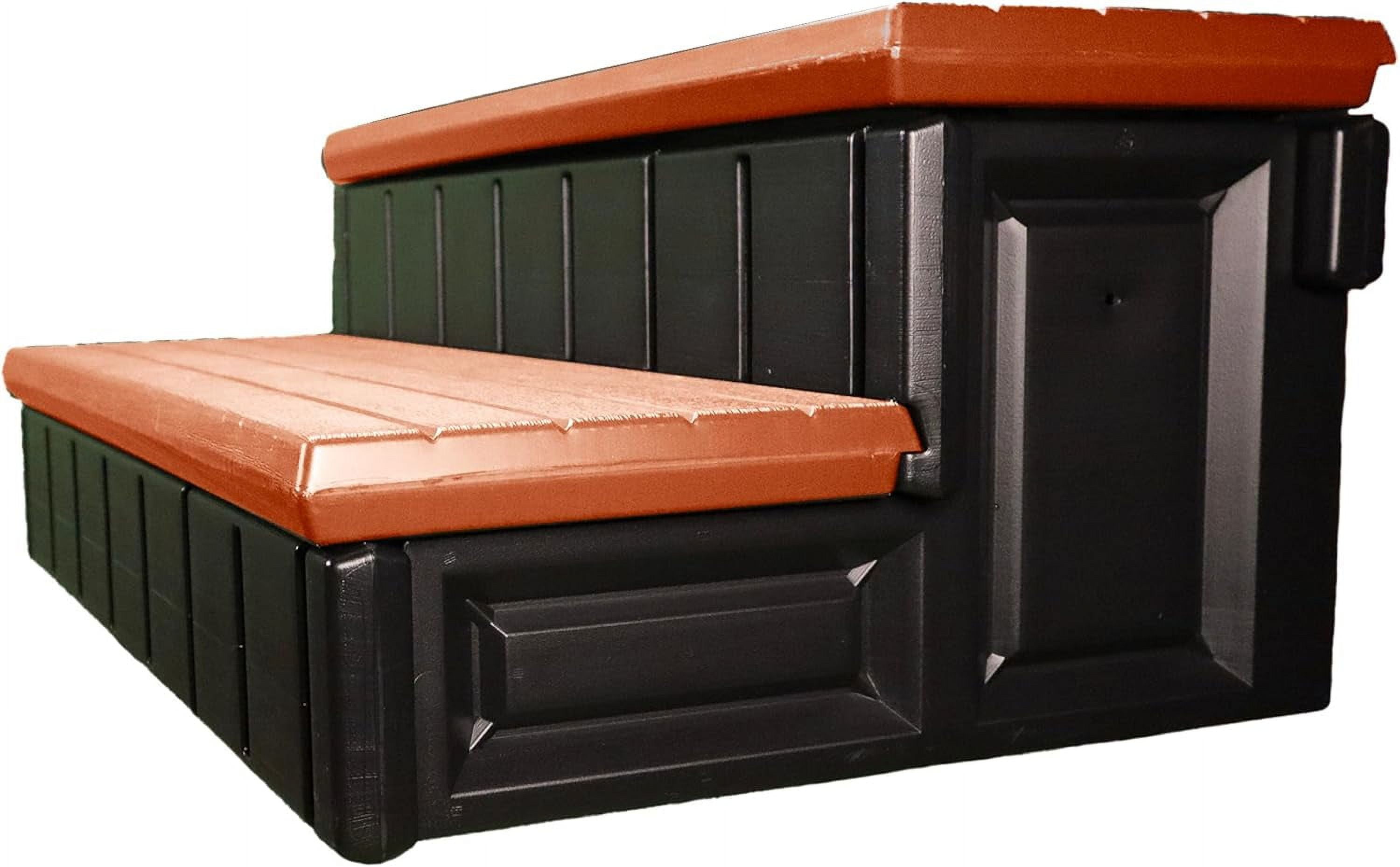 Confer Plastics Two Tier 36" Wide Deluxe Hot Tub Step. Non-Skid Spa ...