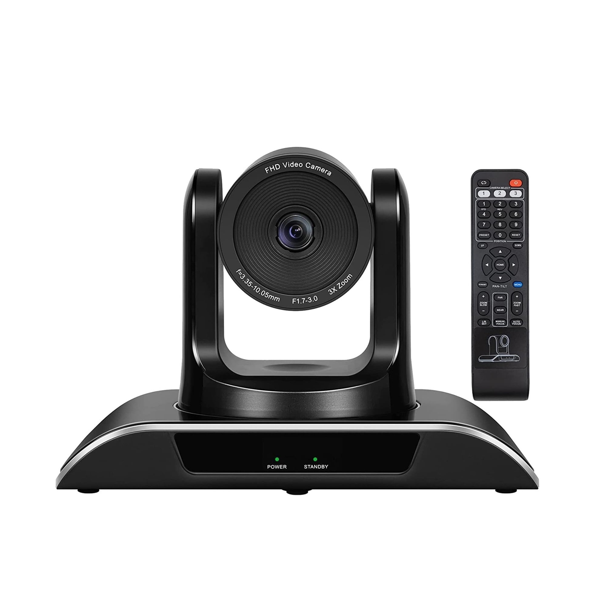 Conference Camera 3X Optical Zoom 1080P Full HD USB PTZ 129° Wide Angle ...